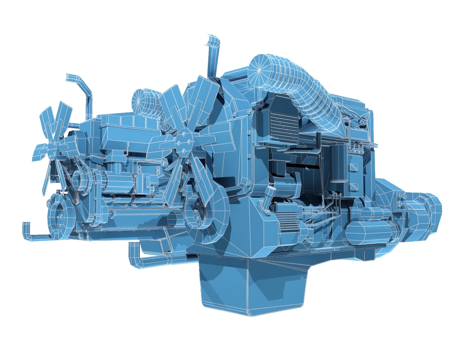 3D Diesel Engines Truck - TurboSquid 1534026