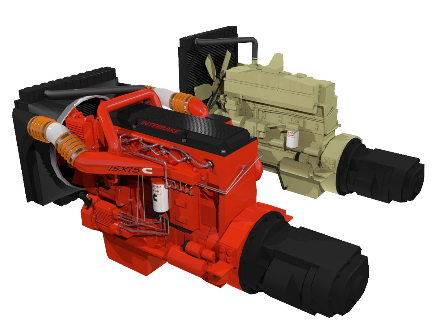 3D diesel engines truck - TurboSquid 1534026