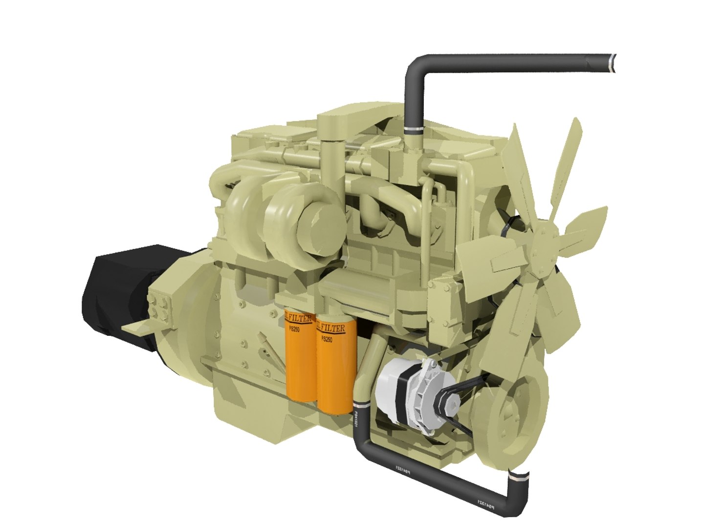 3D Diesel Engines Truck - TurboSquid 1534026