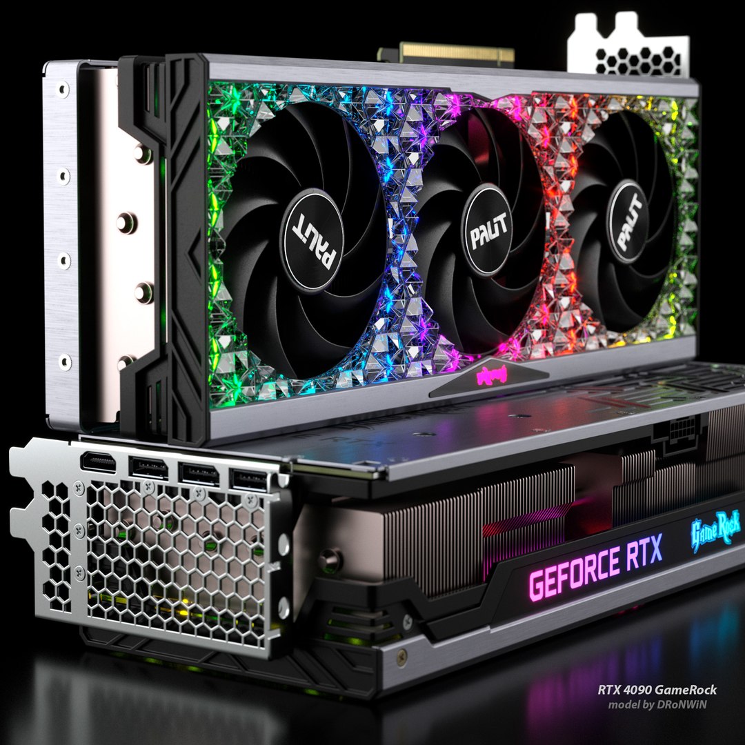 Palit Geforce RTX 4090 GameRock Model - TurboSquid 2011007