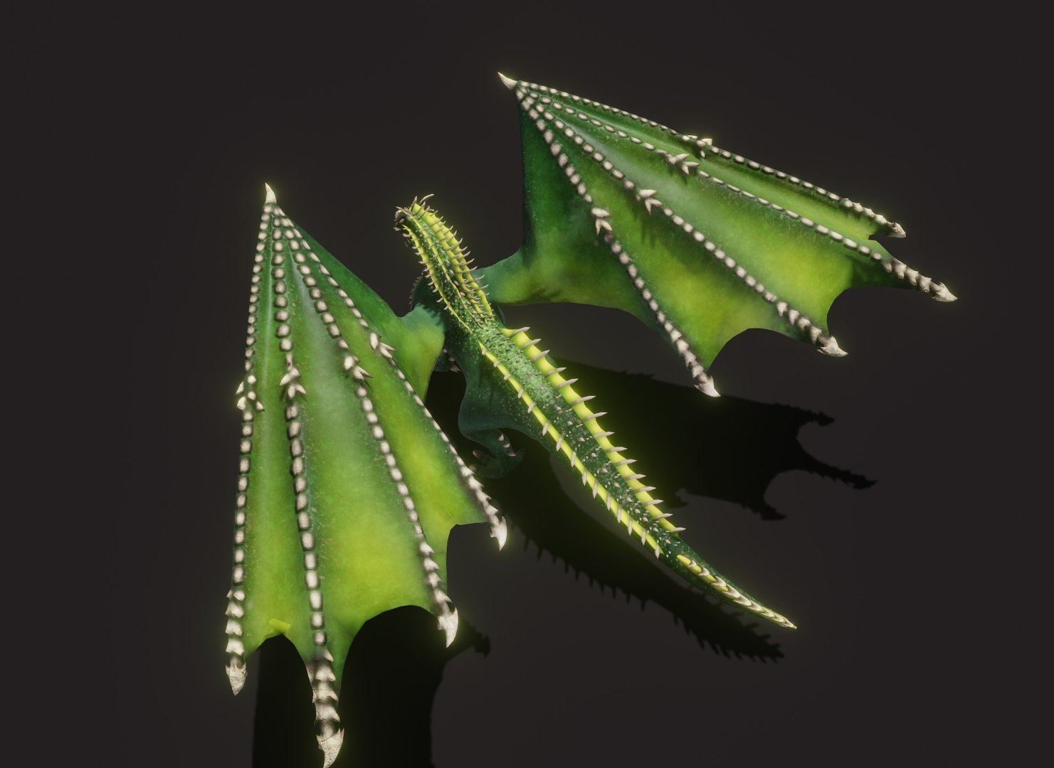 Realistic Green Dragon Animated Low-poly 3D Model 3D - TurboSquid 2312043