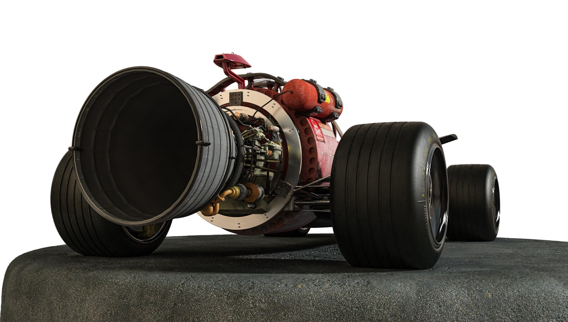 3D Rocket Car Model - TurboSquid 1476491