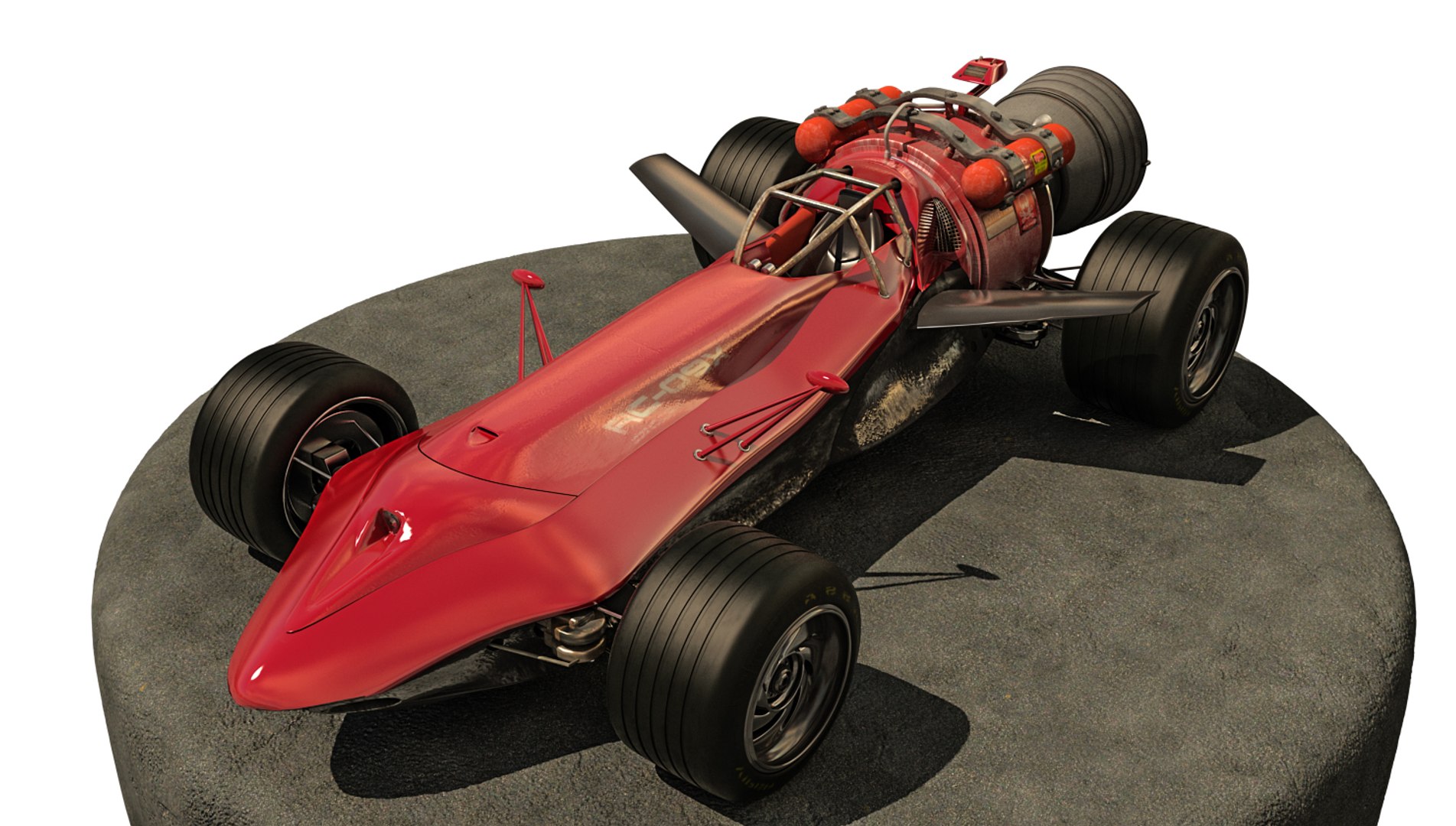 3D Rocket Car Model - TurboSquid 1476491