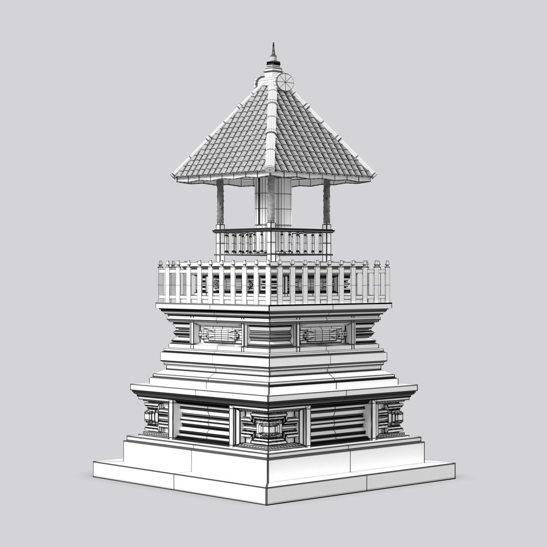 Balai Kulkul Traditional Balinese Drum Tower 3D Model - TurboSquid 2406896