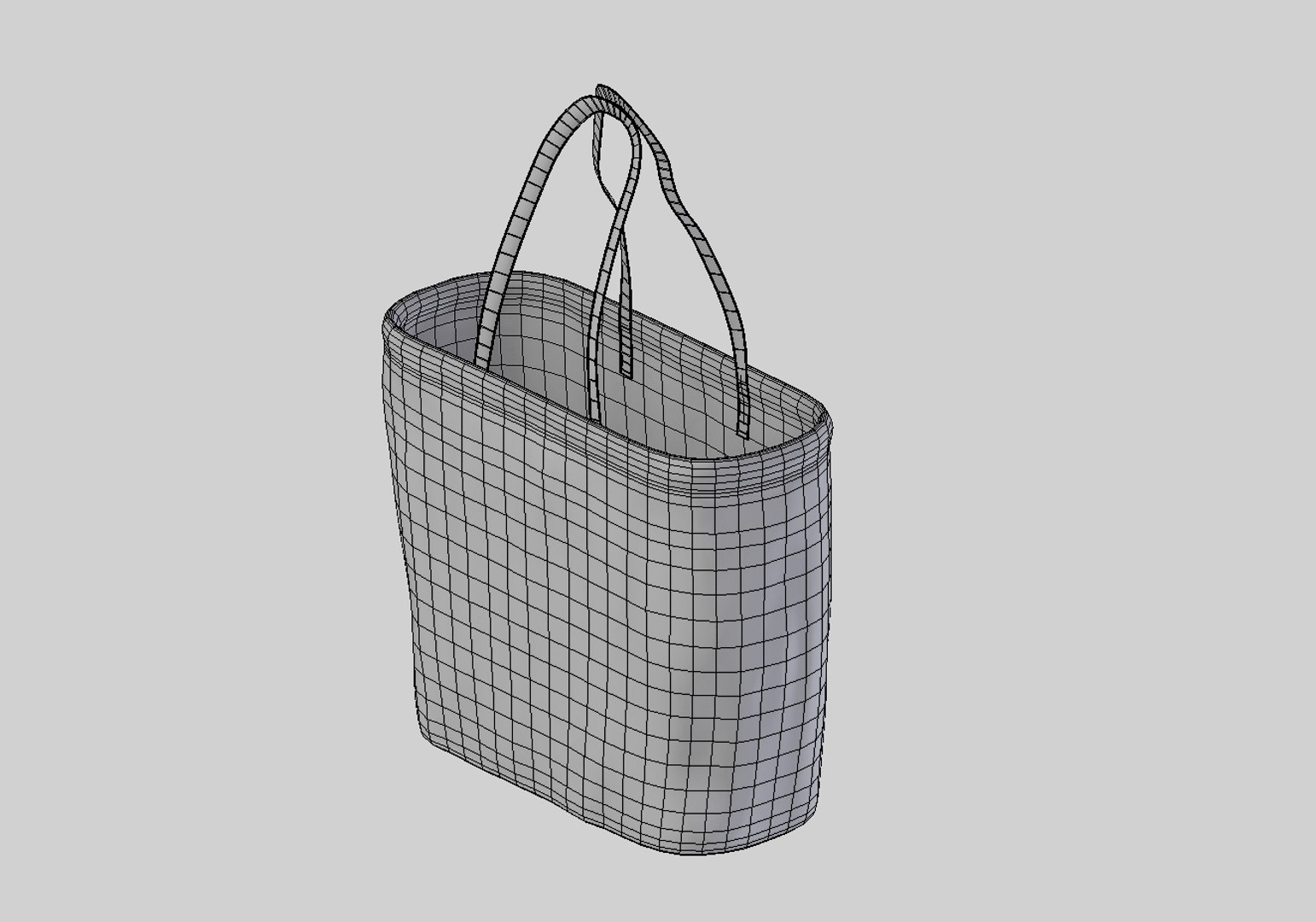 3D designer shopping bag - model - TurboSquid 1256957