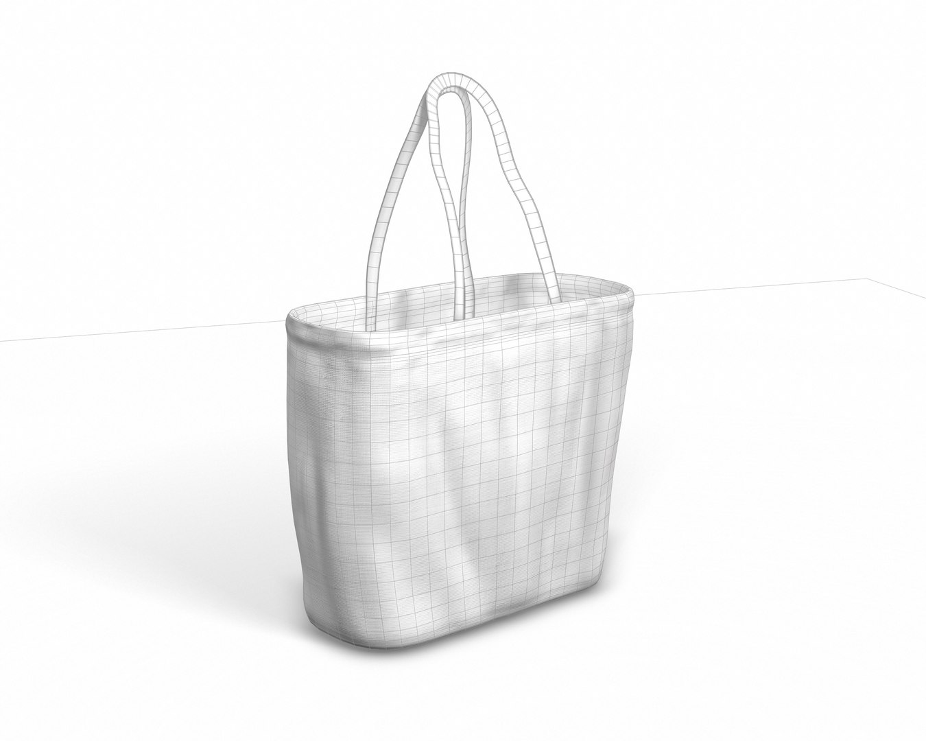 3D designer shopping bag - model - TurboSquid 1256957