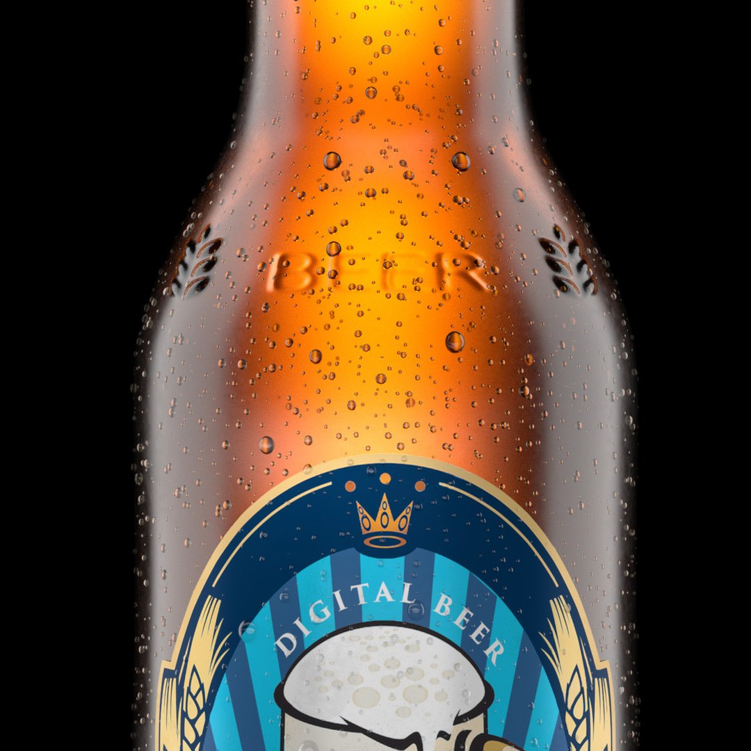 3D Model Beer Bottle - TurboSquid 1435757