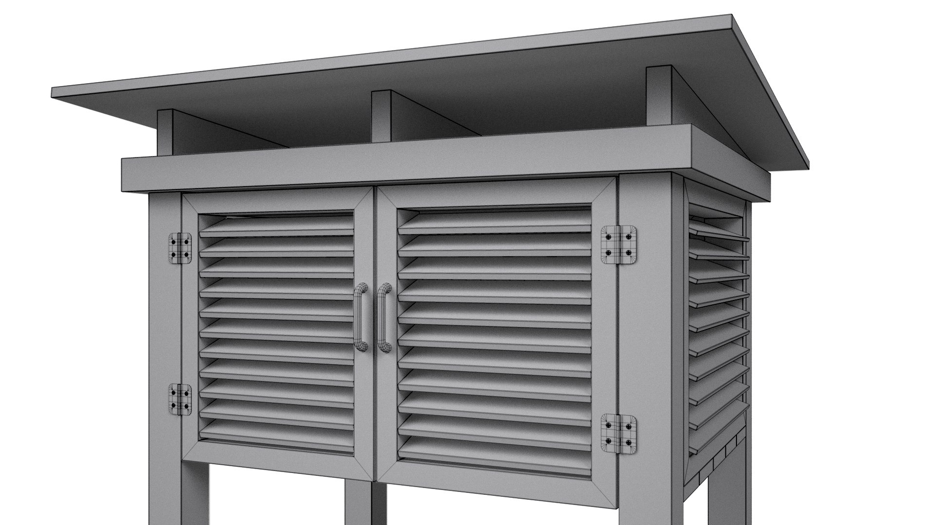 3D Stevenson Screen Model - TurboSquid 1420724