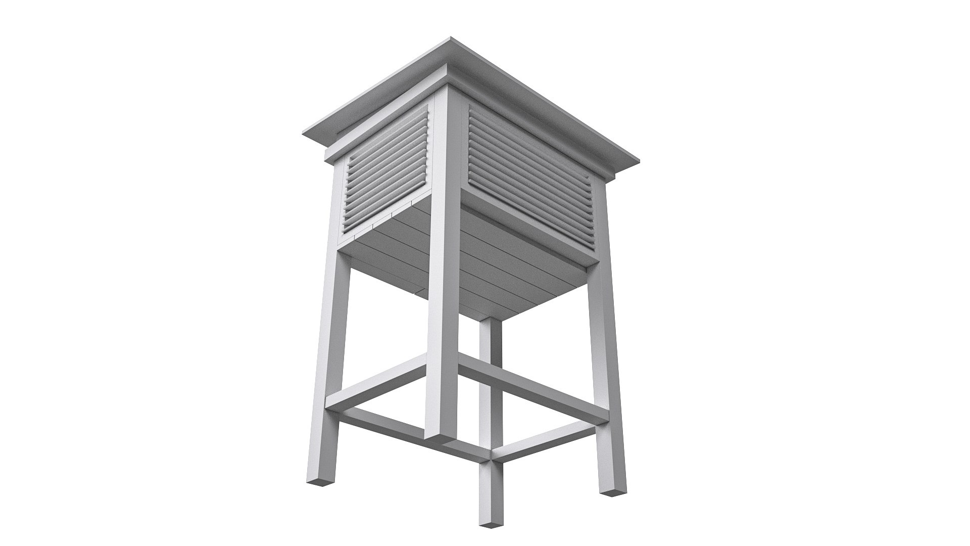 3D Stevenson Screen Model - TurboSquid 1420724