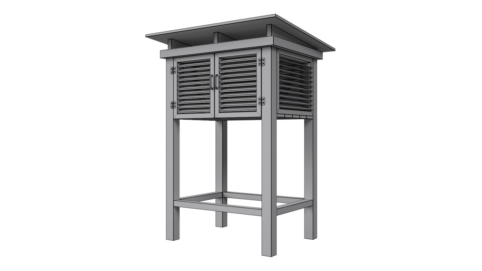 3D Stevenson Screen Model - TurboSquid 1420724