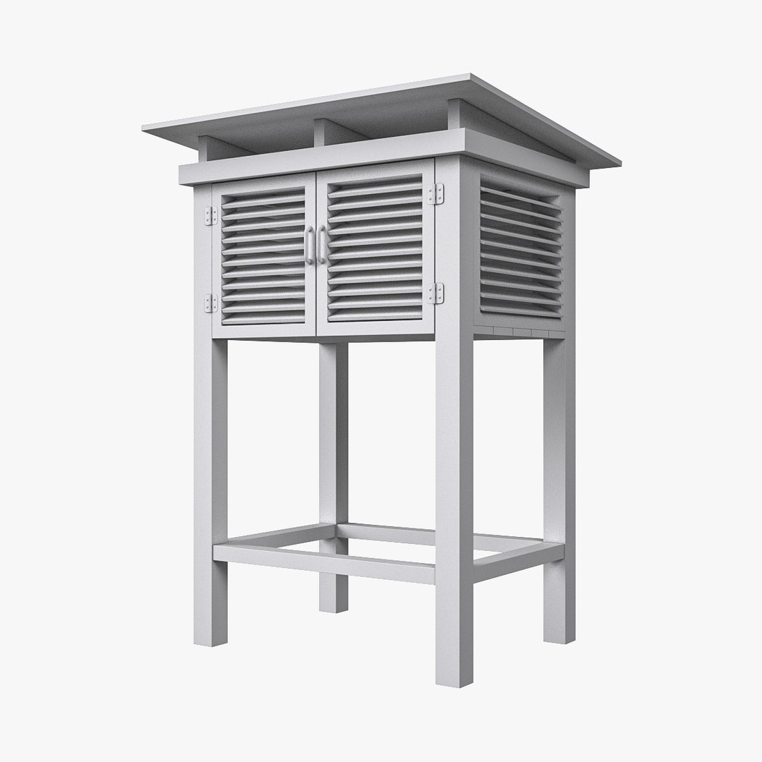 3D stevenson screen model - TurboSquid 1420724