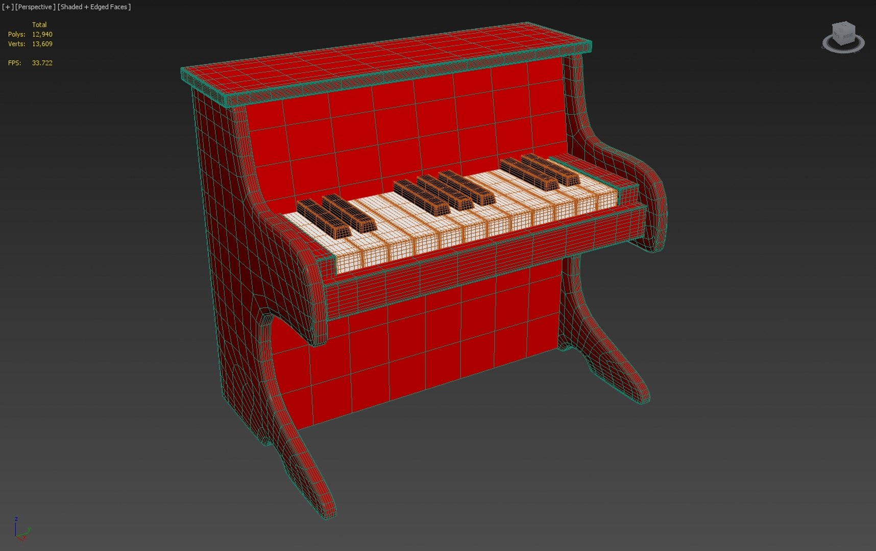 3d Small Piano Model