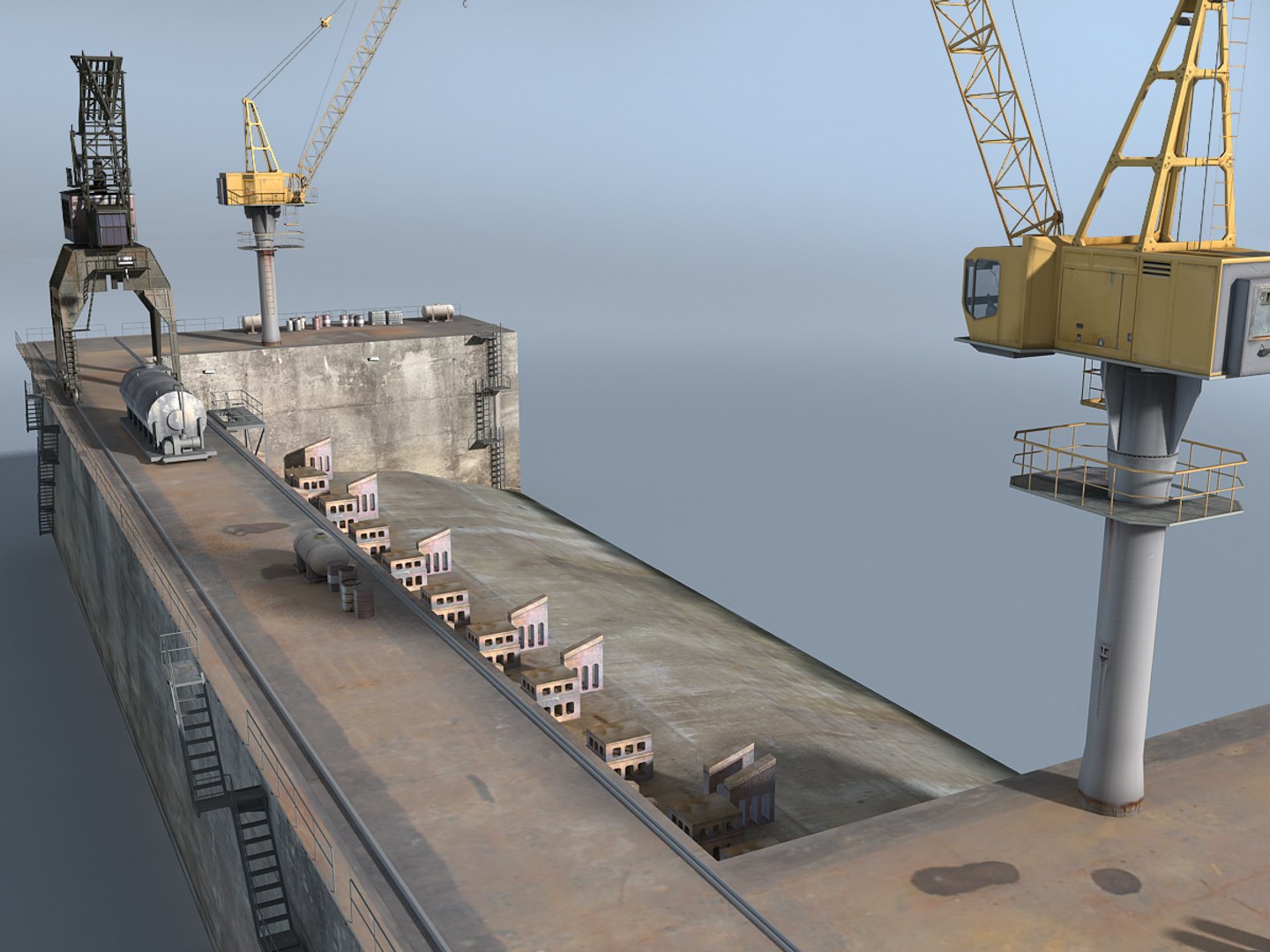 Dry Dock 3D Model - TurboSquid 1377714