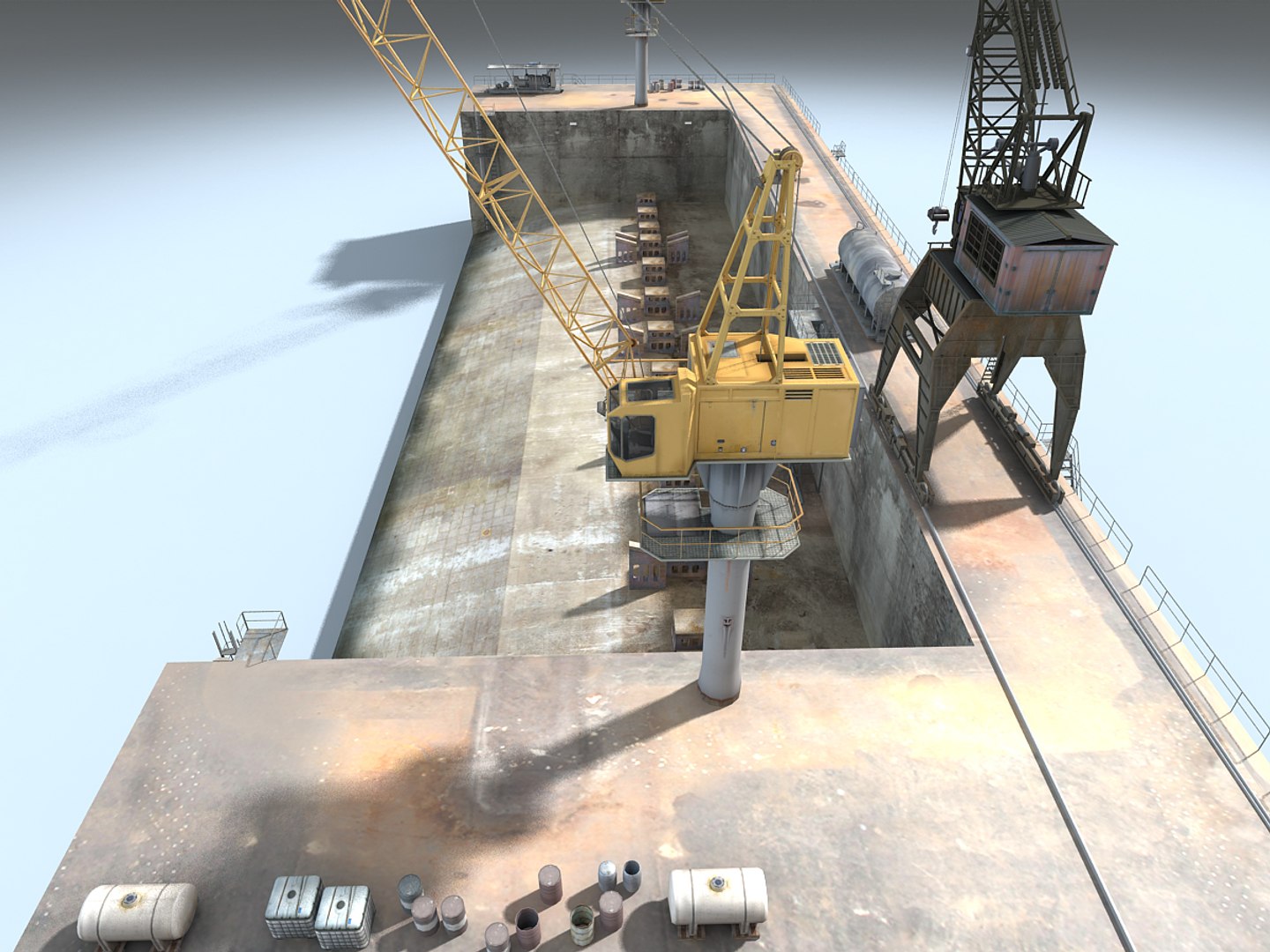 Dry Dock 3D Model - TurboSquid 1377714