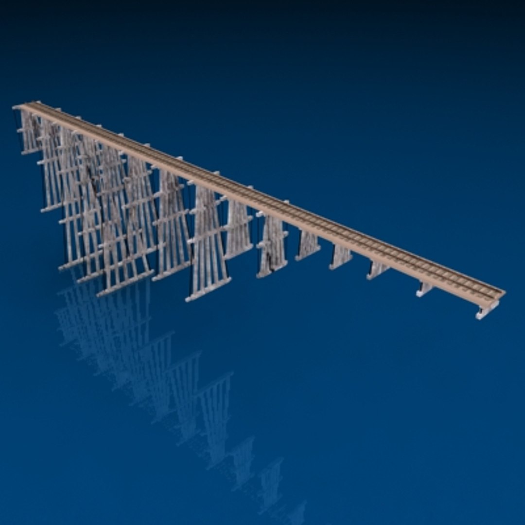 Railroad Trestle 3d Model