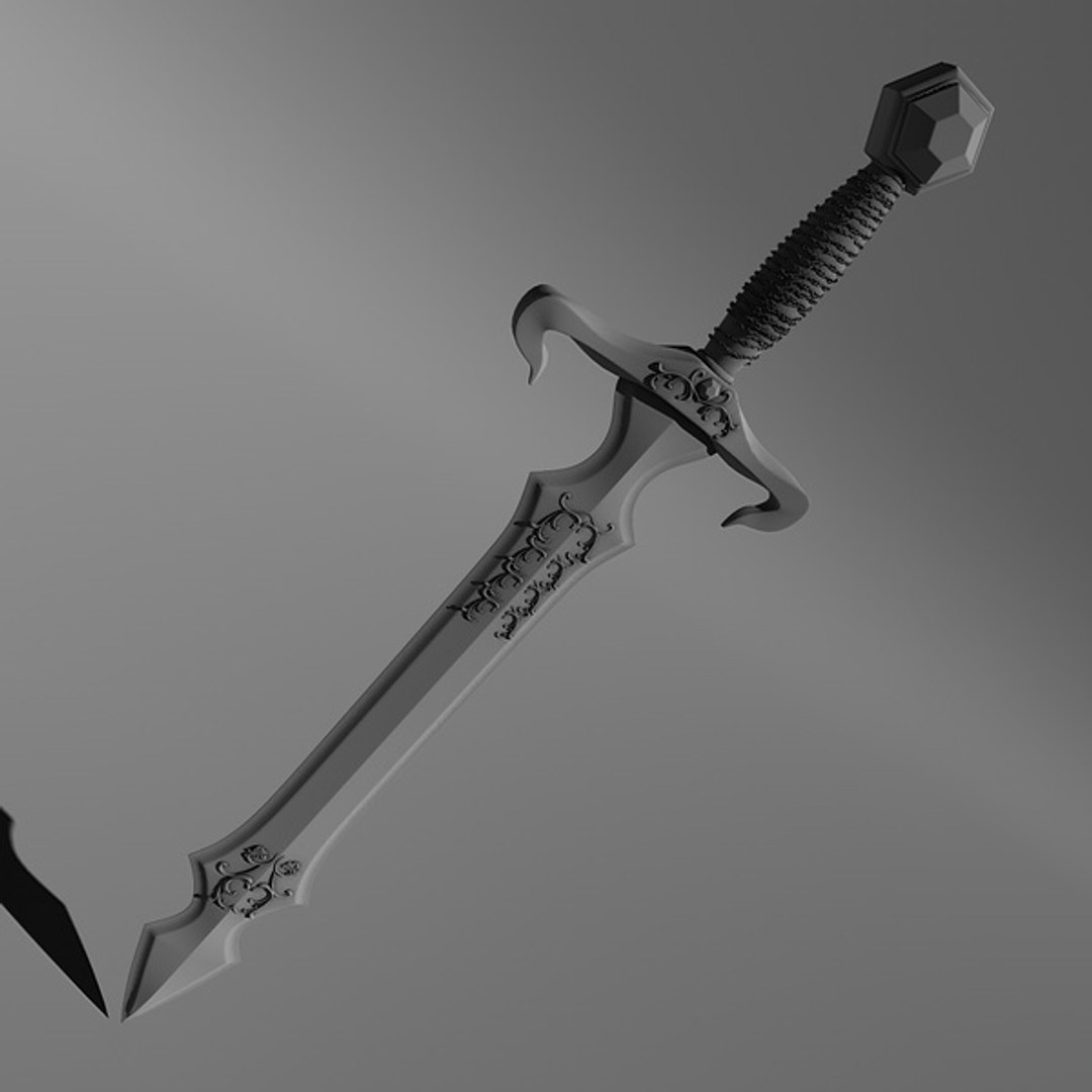 Knights Sword 3d Model