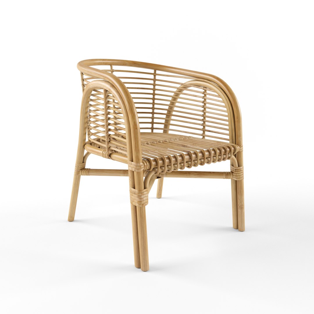 Lombok Rattan Lounge Chair 3D Model - TurboSquid 1605843
