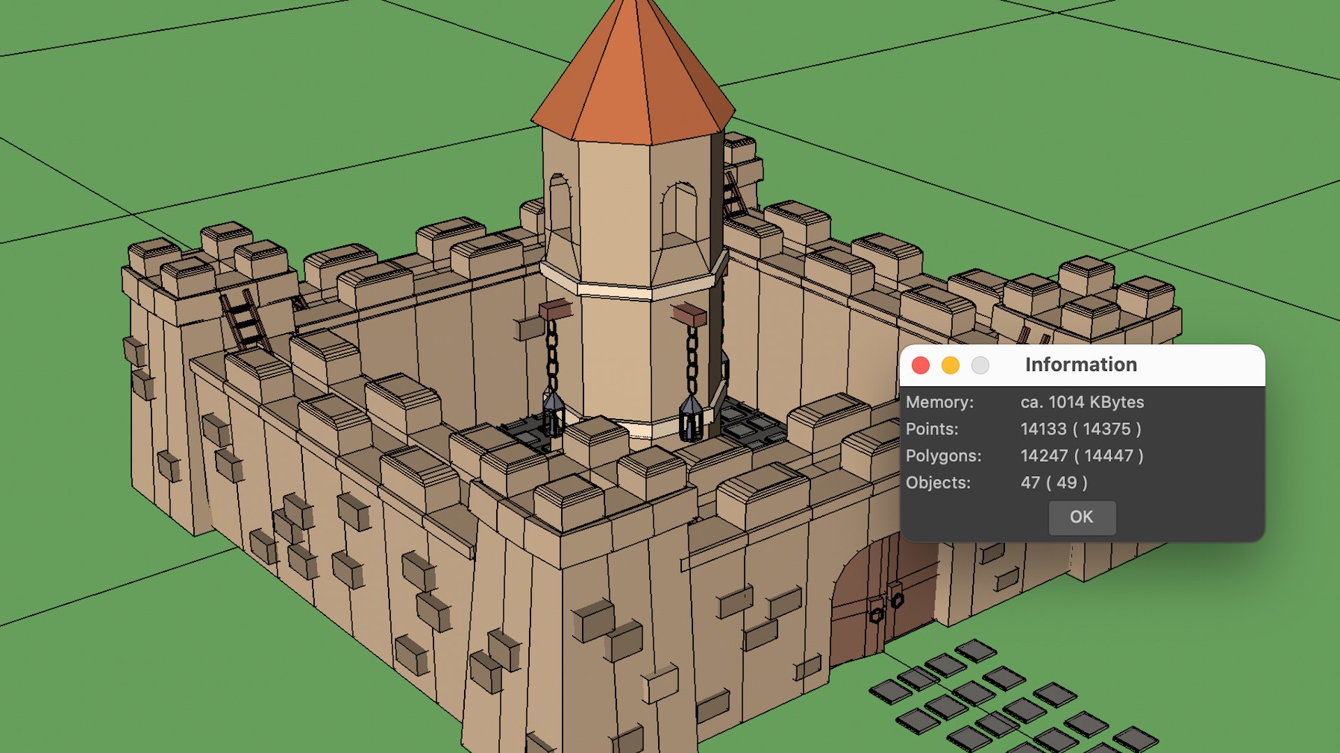 Low Poly Medieval Castle 3D Model - TurboSquid 1833451