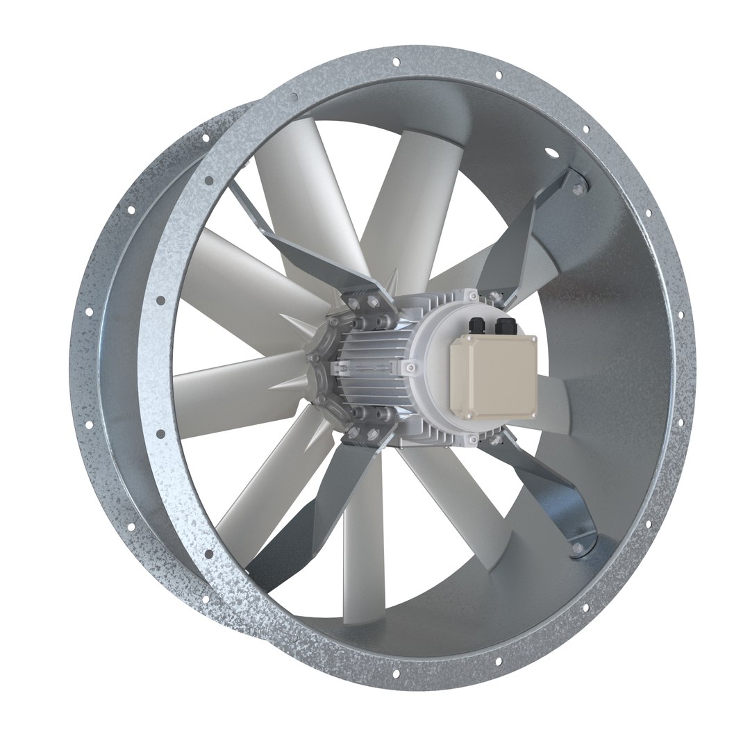 3D Model Detailed Industrial Axial Fan - TurboSquid 2138175