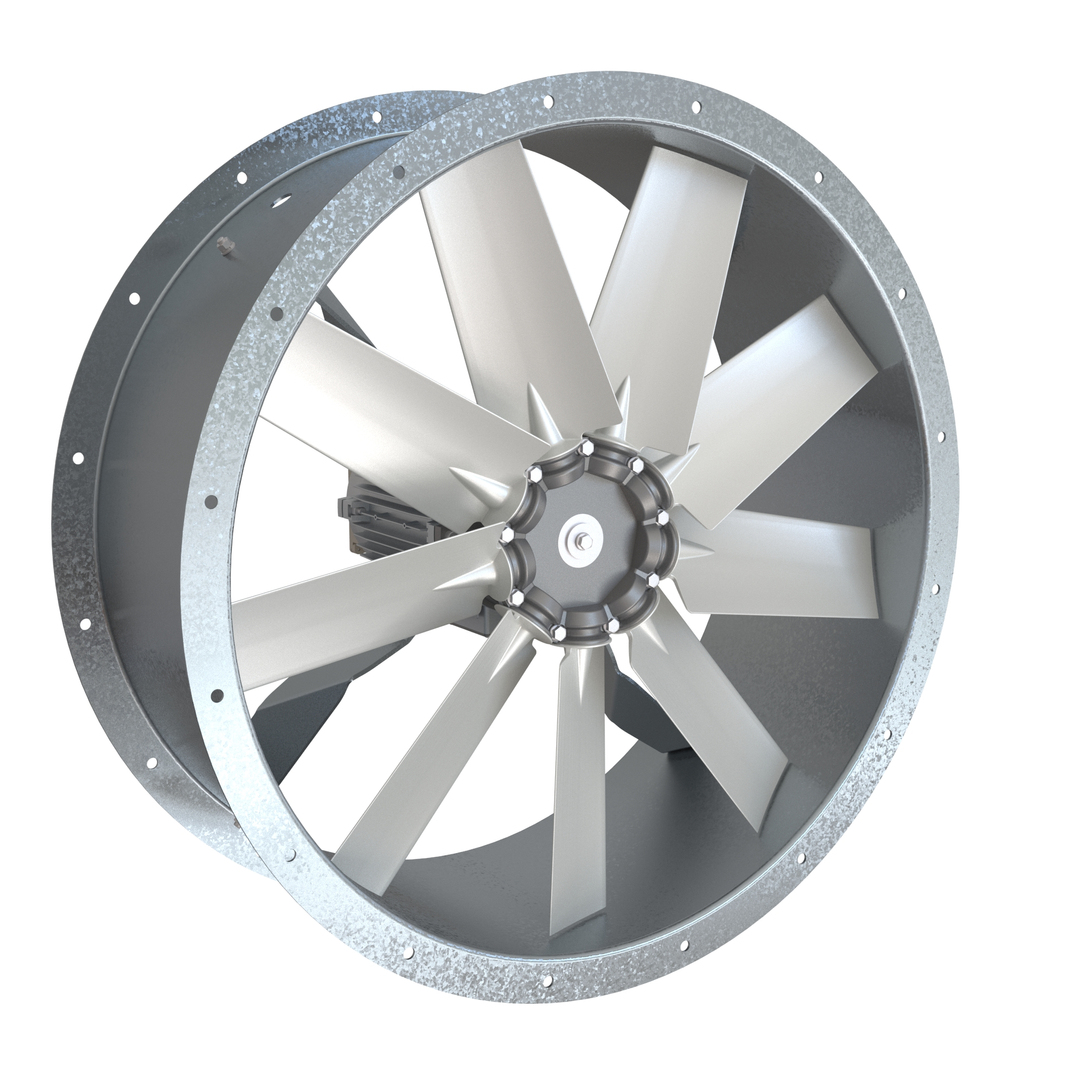 3D Model Detailed Industrial Axial Fan - TurboSquid 2138175