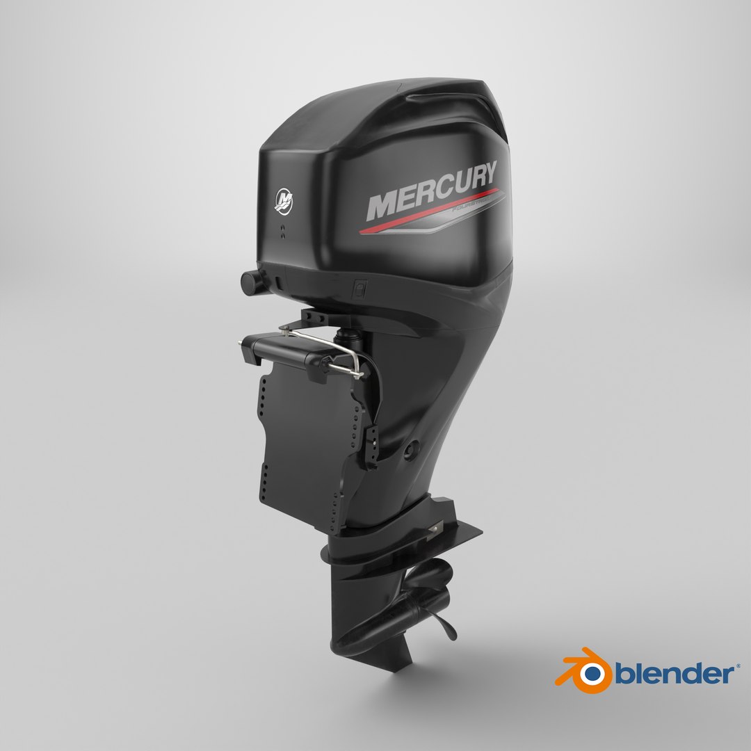 3D Mercury FourStroke Outboard Model - TurboSquid 2167074