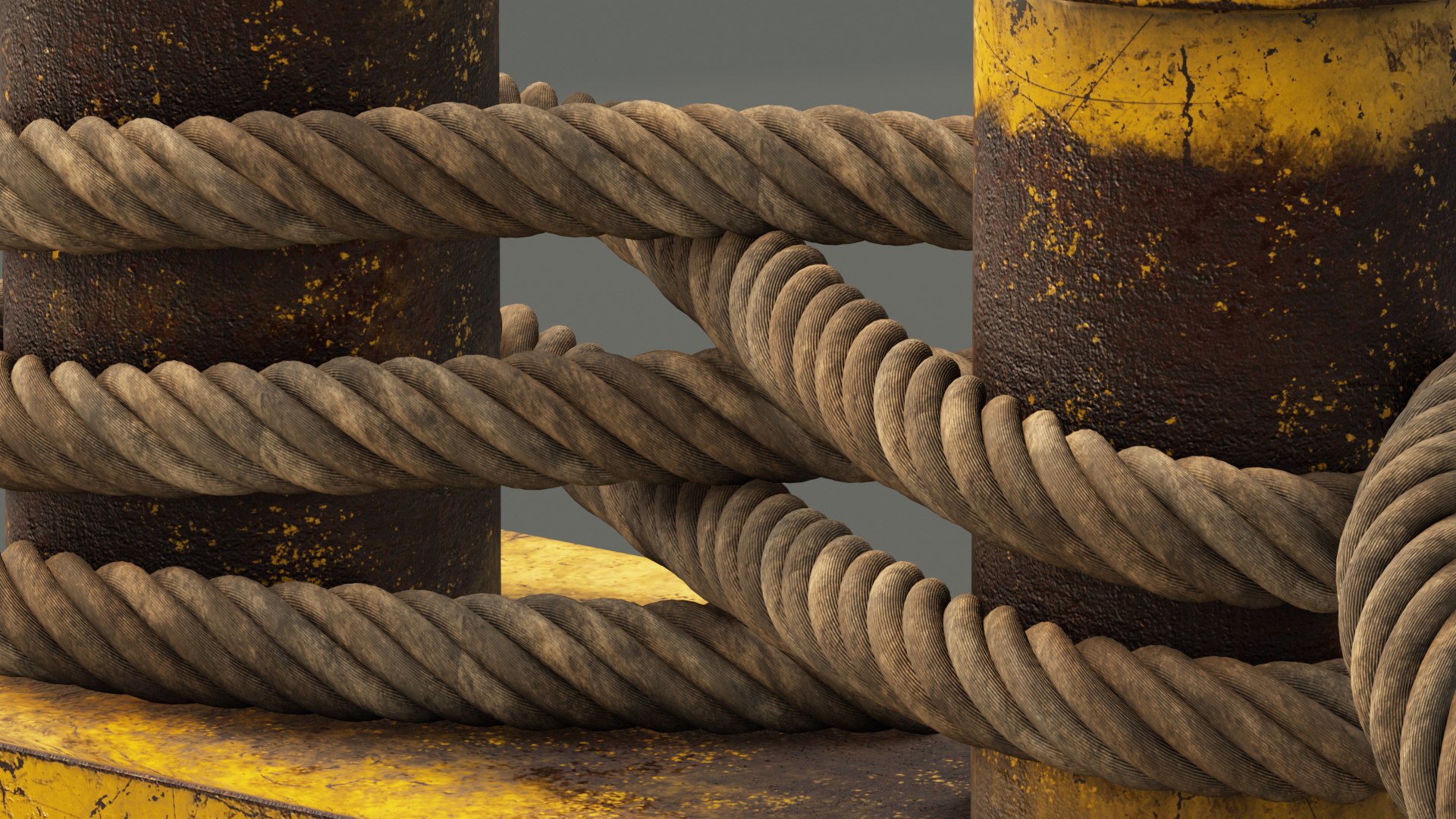 3D Mooring Sea Bollard Rope - TurboSquid 1413788