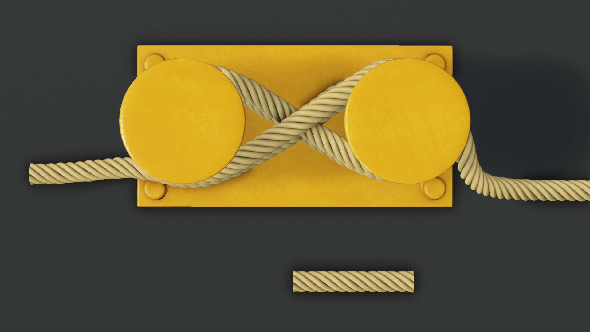 3D Mooring Sea Bollard Rope - TurboSquid 1413788