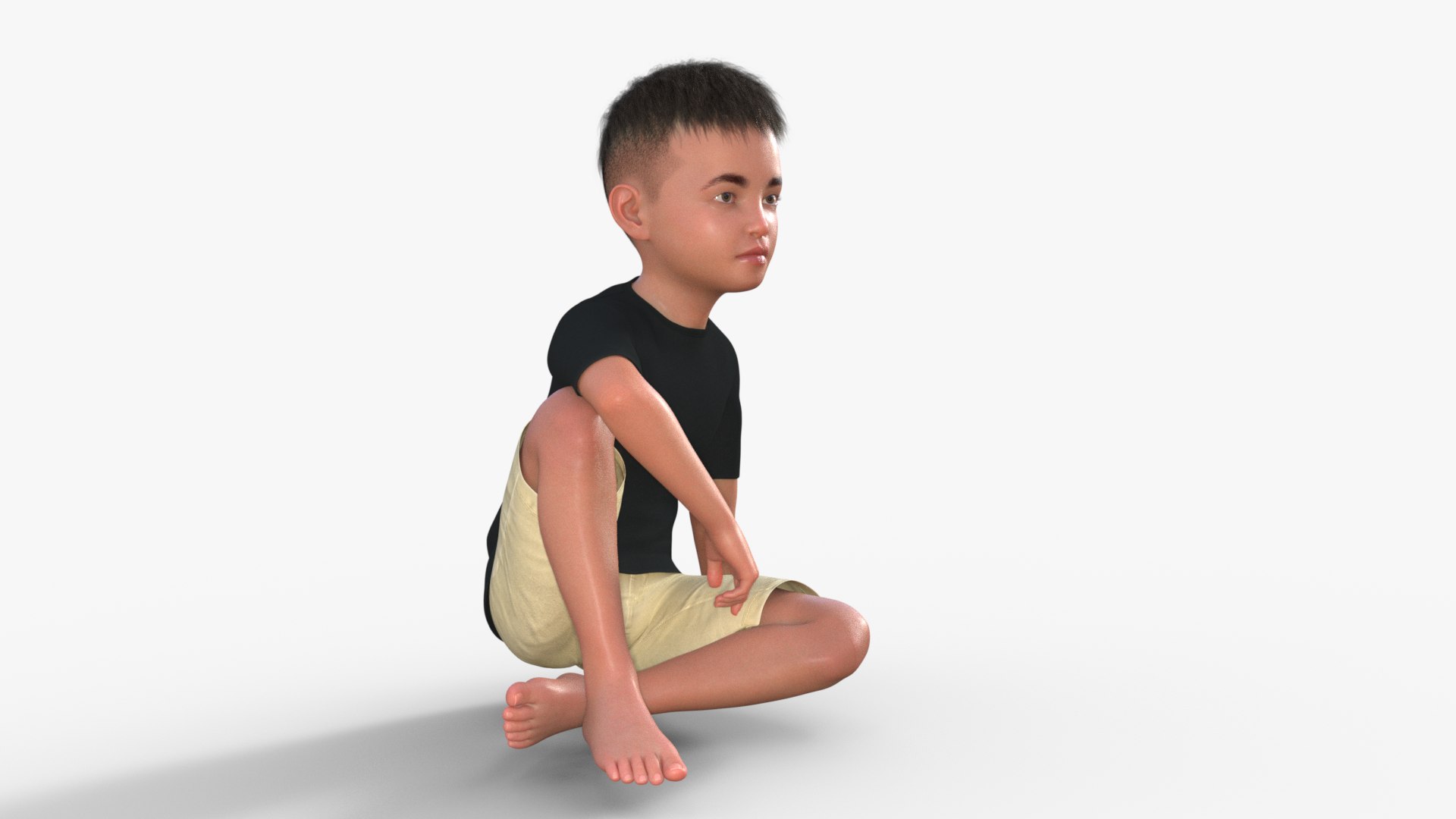 3D Realistic 3D Boy Child Character - TurboSquid 2404167