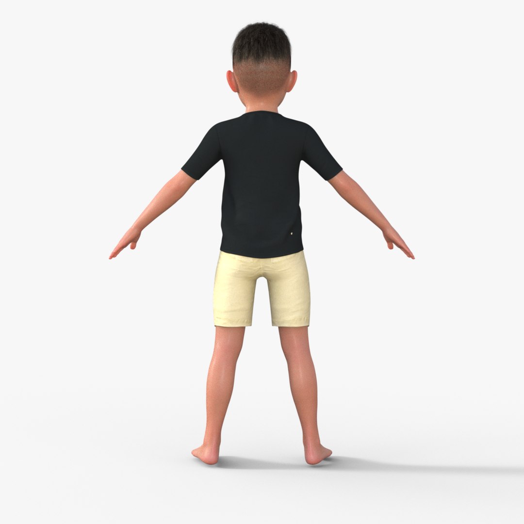 3D Realistic 3D Boy Child Character - TurboSquid 2404167