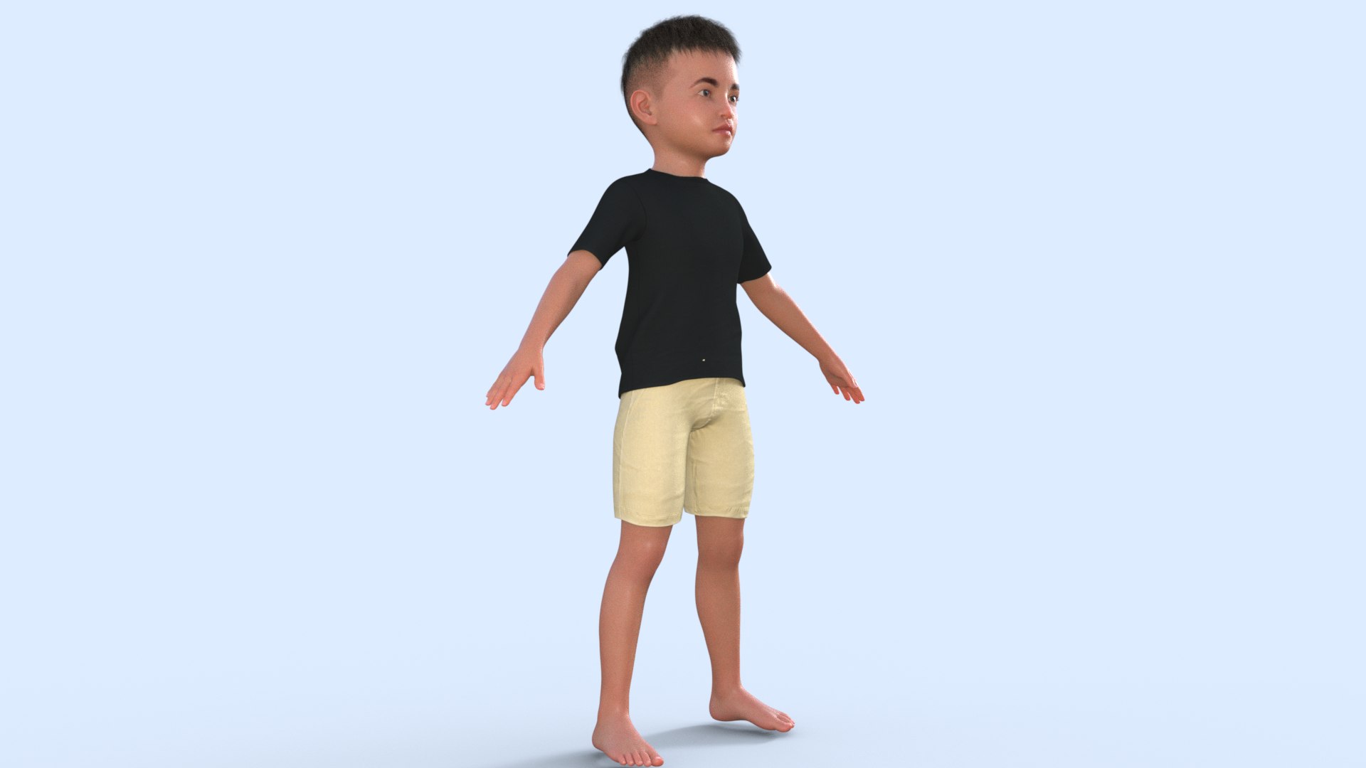 3D Realistic 3D Boy Child Character - TurboSquid 2404167