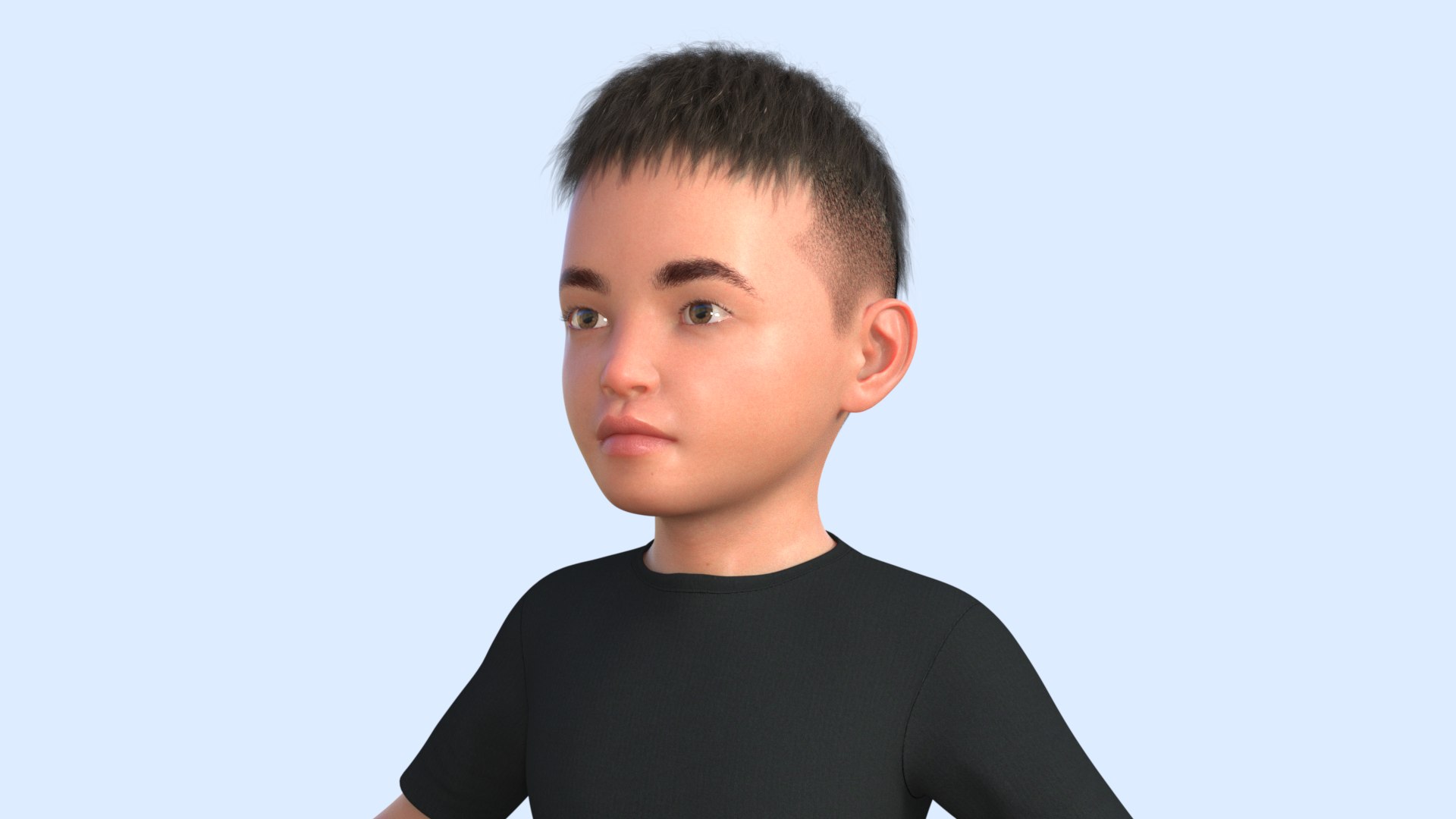 3D Realistic 3D Boy Child Character - TurboSquid 2404167