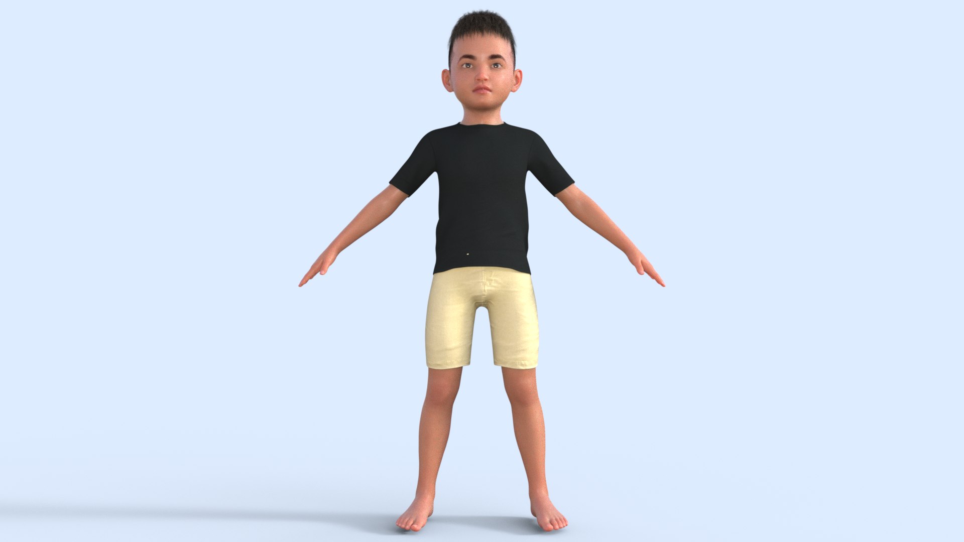 3D Realistic 3D Boy Child Character - TurboSquid 2404167