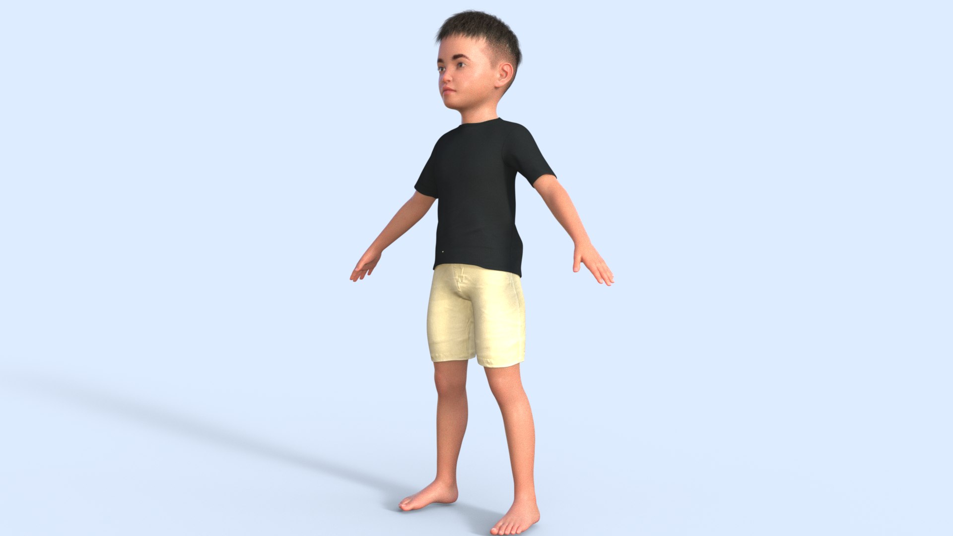 3D Realistic 3D Boy Child Character - TurboSquid 2404167