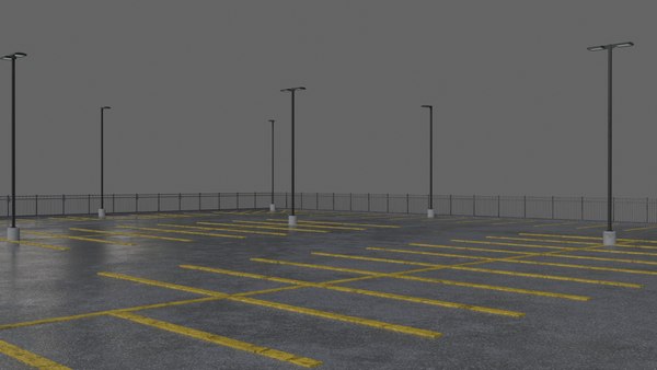 Parking area 3D model - TurboSquid 1673426