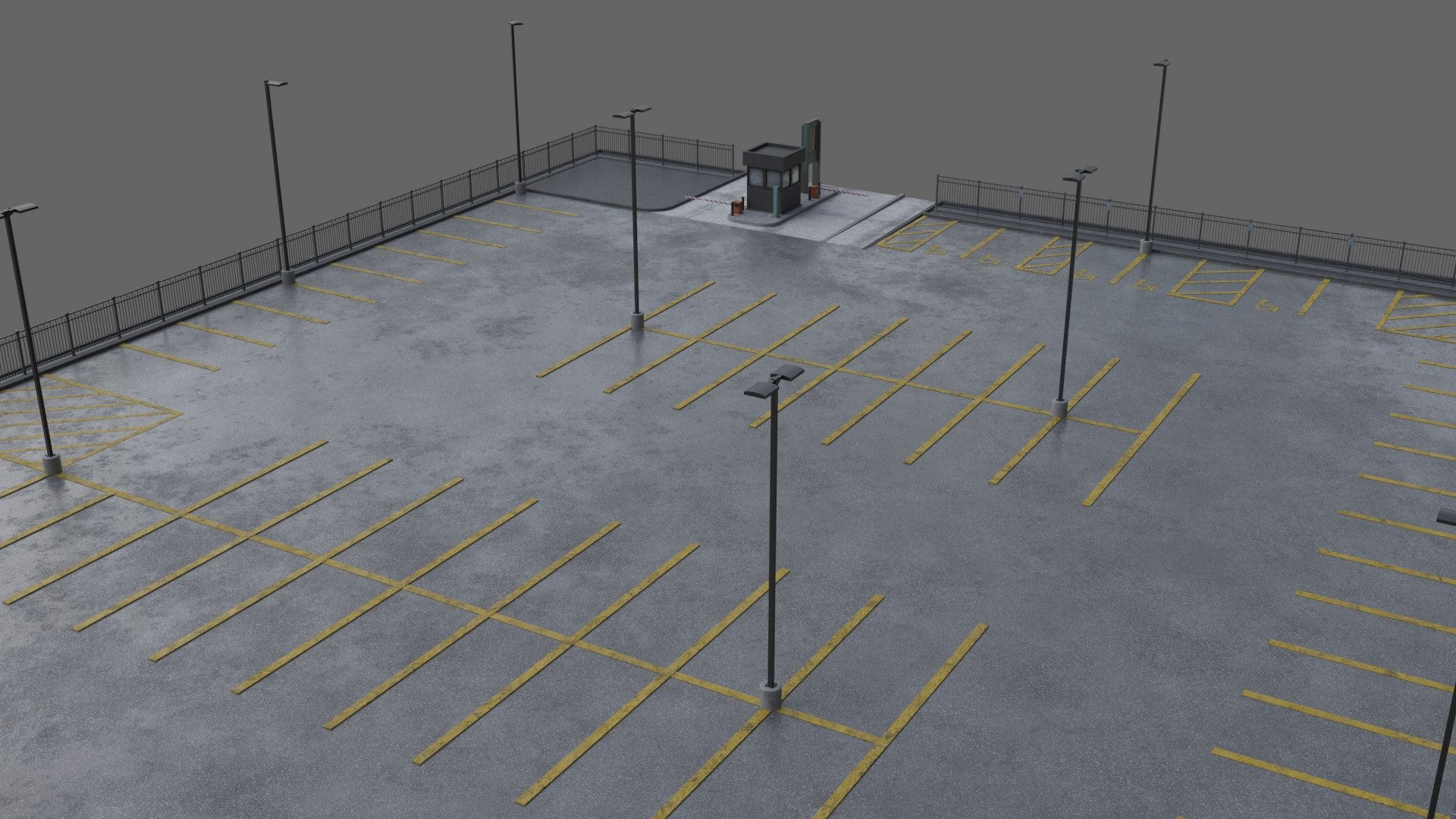 Parking Area 3D Model - TurboSquid 1673426