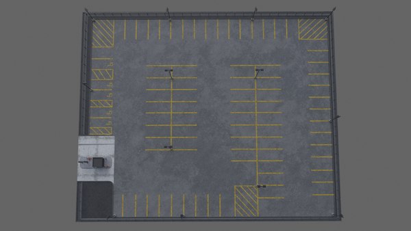 Parking area 3D model - TurboSquid 1673426