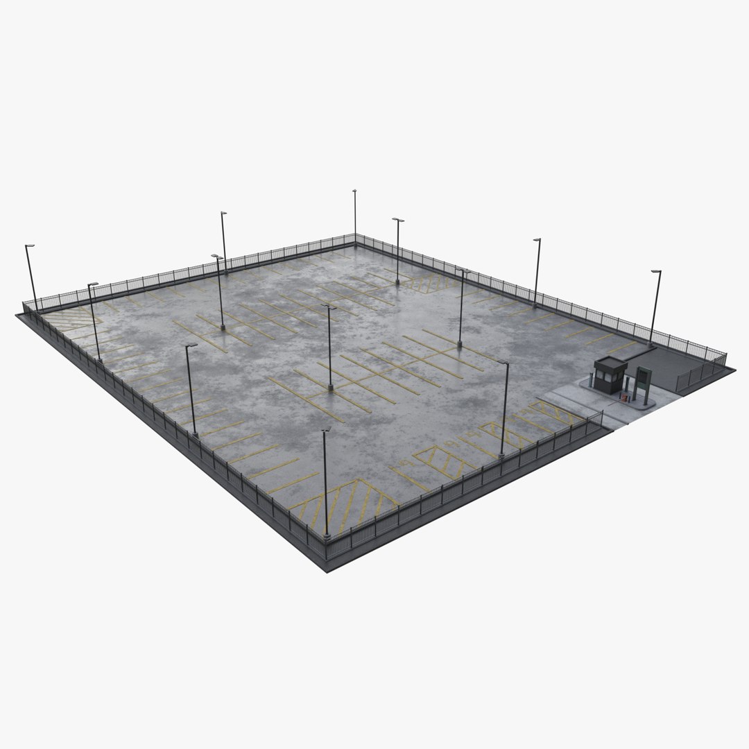 Parking area 3D model - TurboSquid 1673426