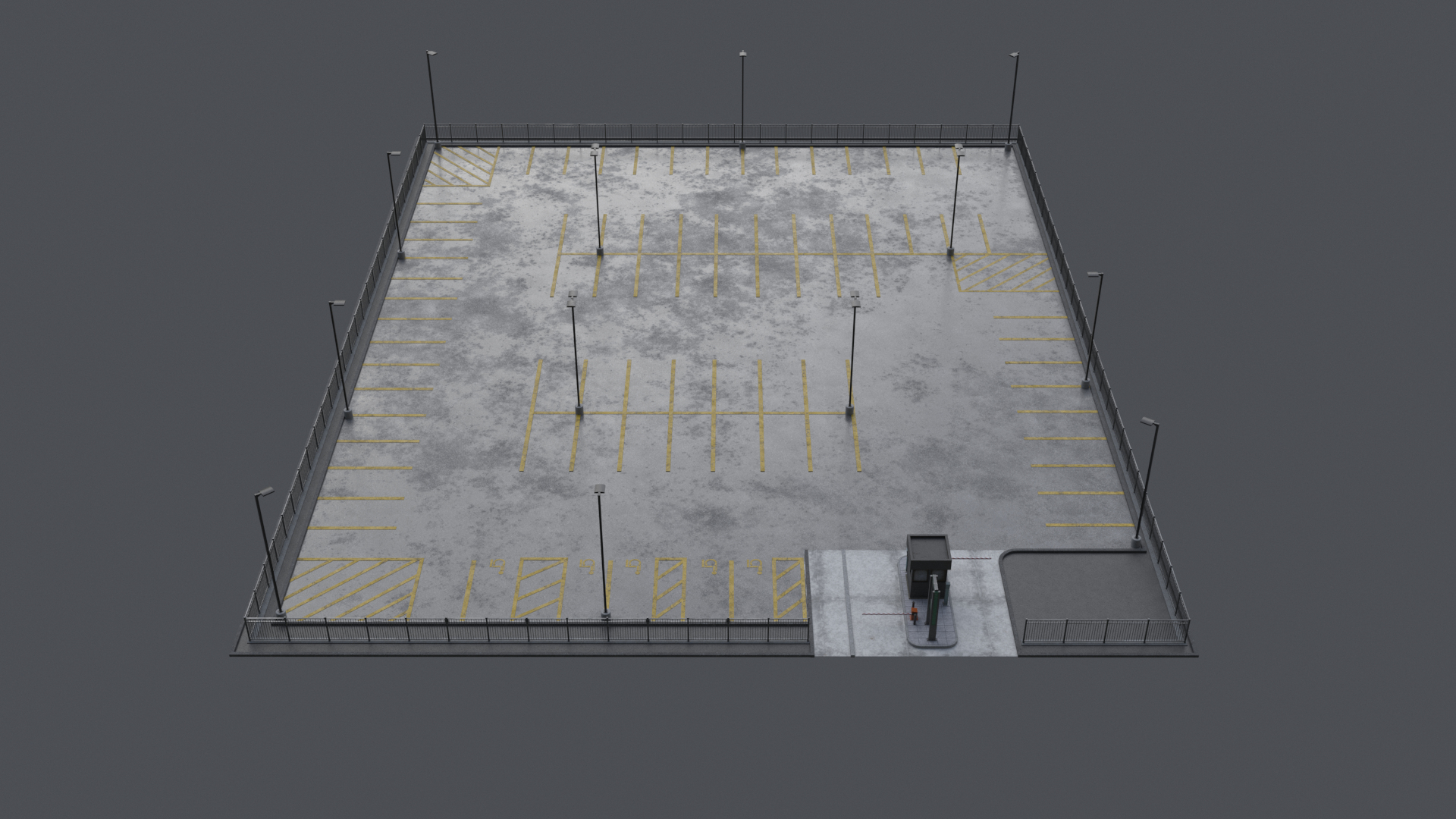 Parking Area 3D Model - TurboSquid 1673426
