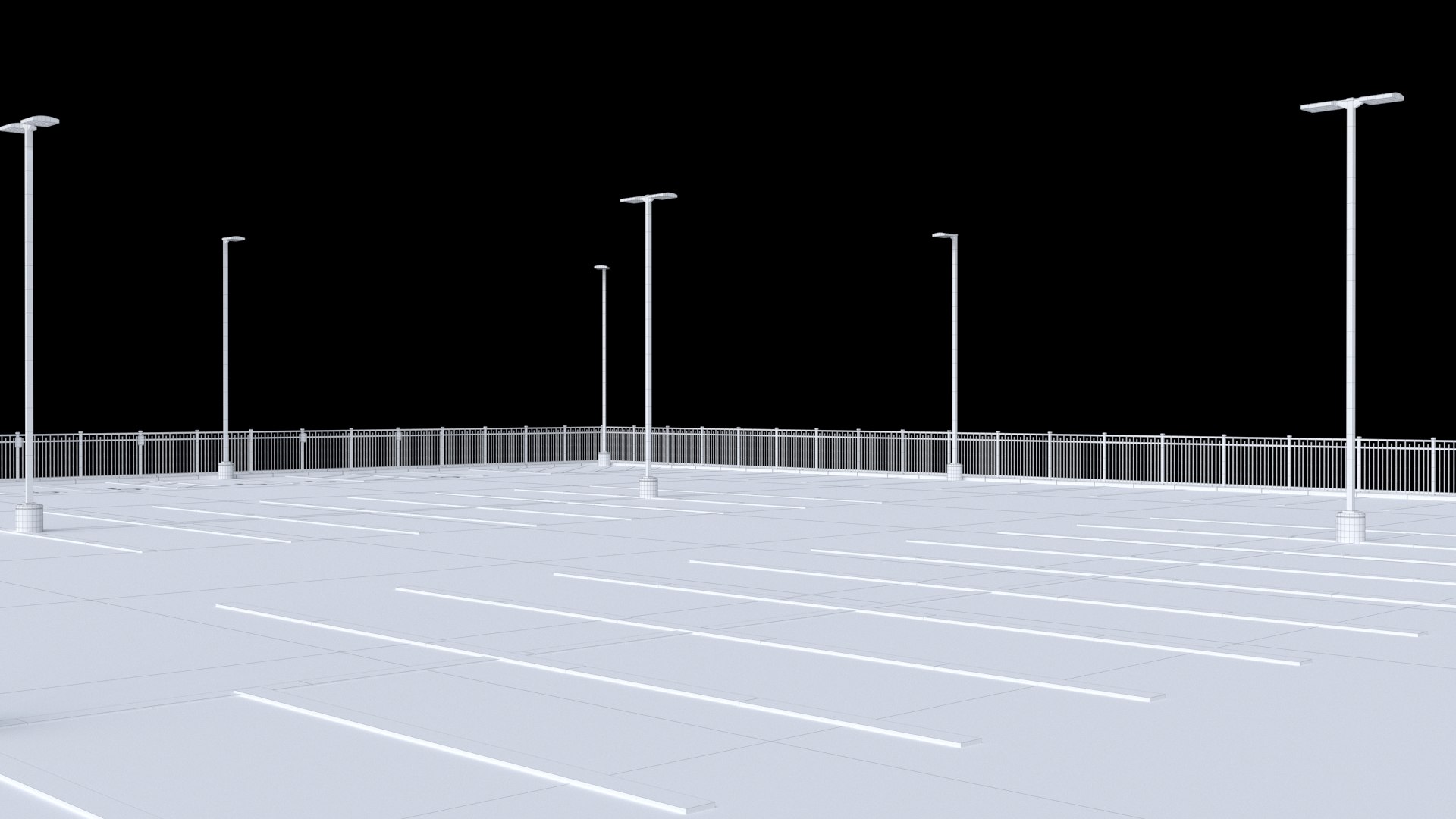 Parking area 3D model - TurboSquid 1673426