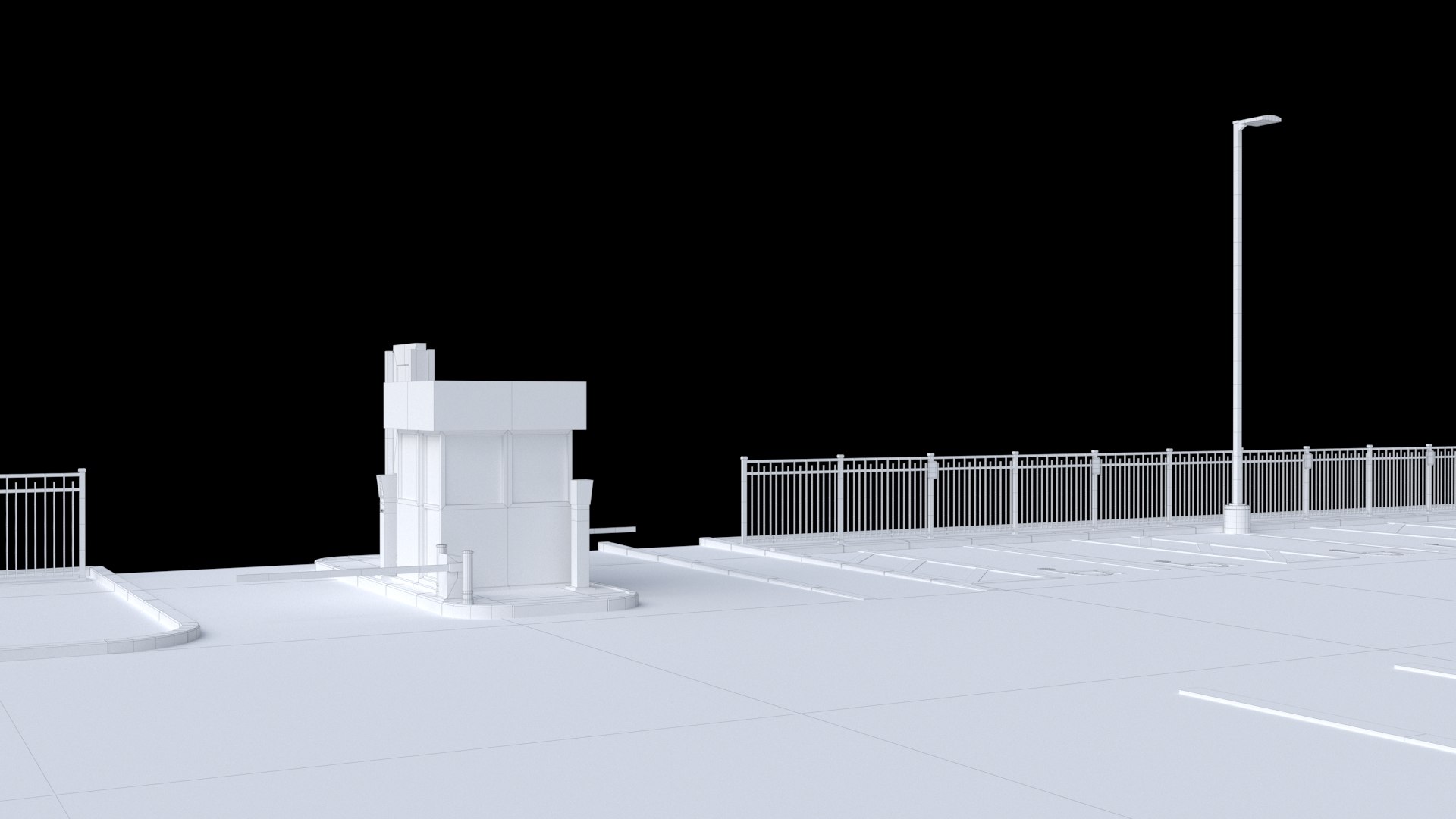 Parking area 3D model - TurboSquid 1673426