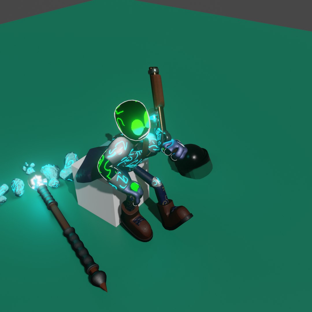Free 3d Shadow Character 3 The Enforcer Turbosquid 1974586