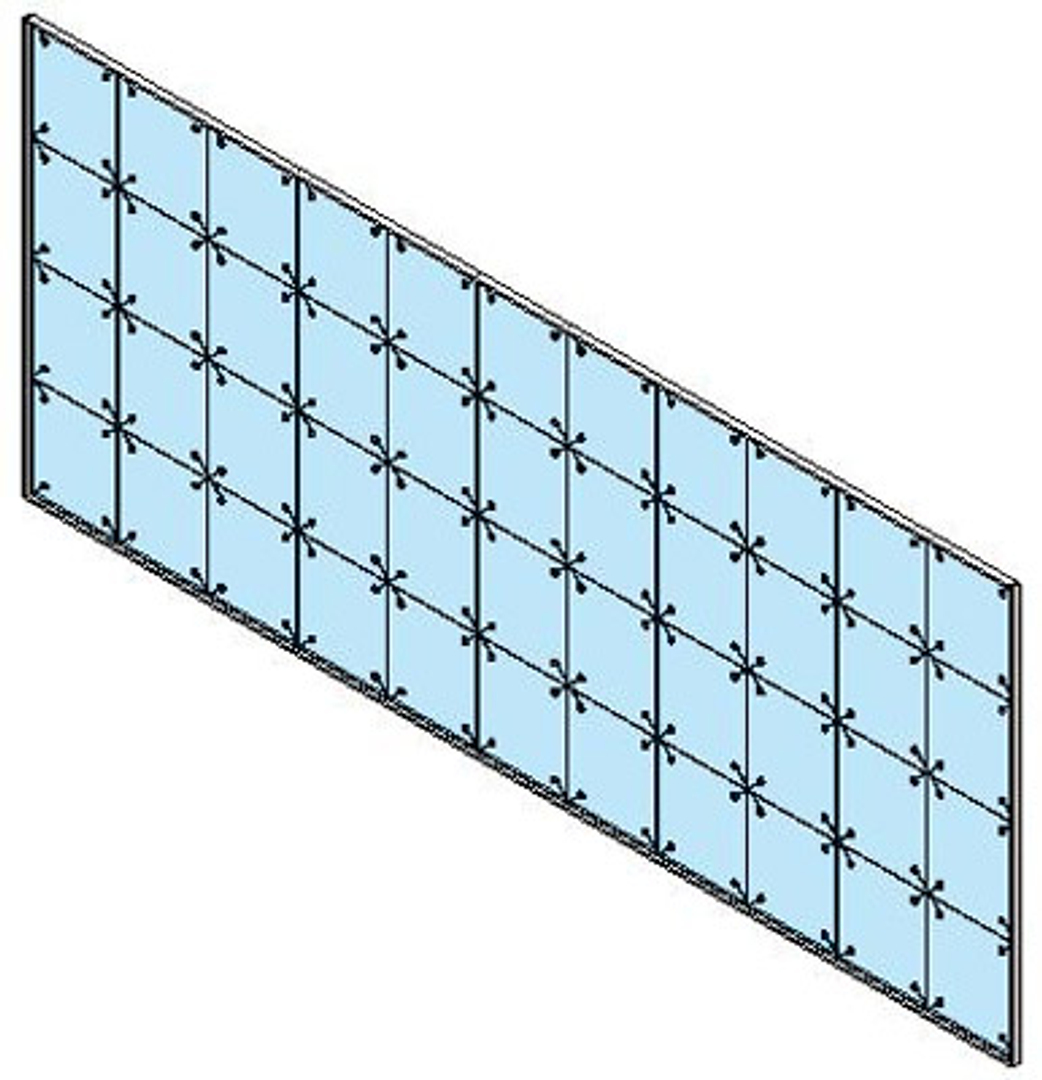 3d panel spider curtain wall