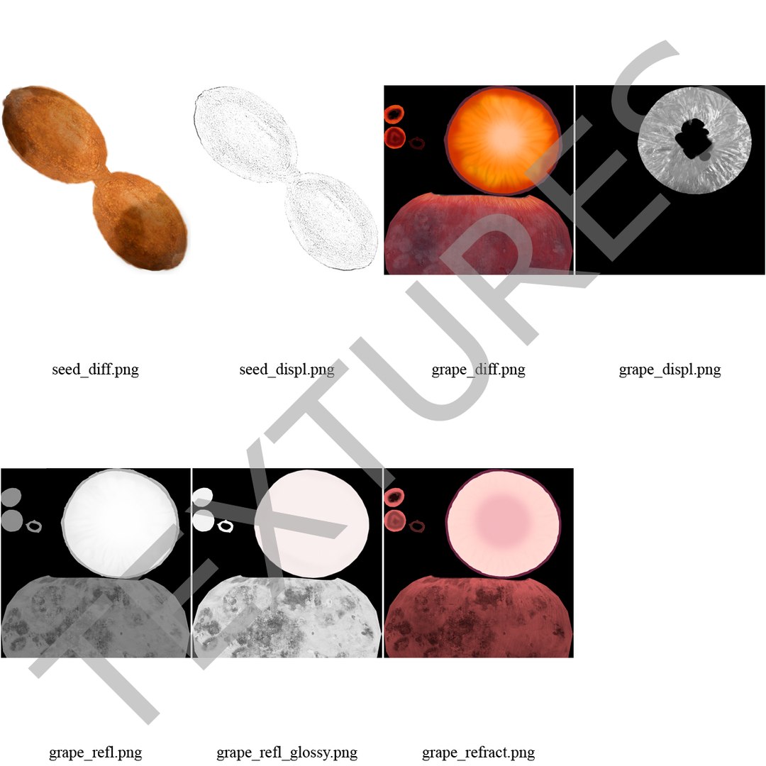 max red grape cross section