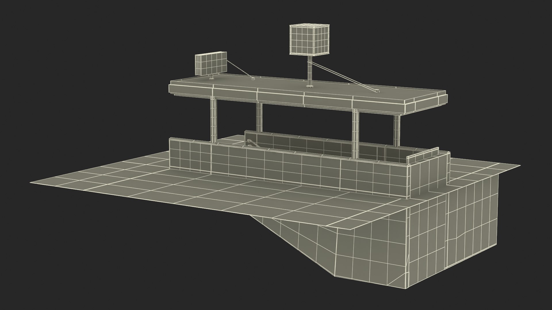3D Modern Subway Entry Model - TurboSquid 2280742