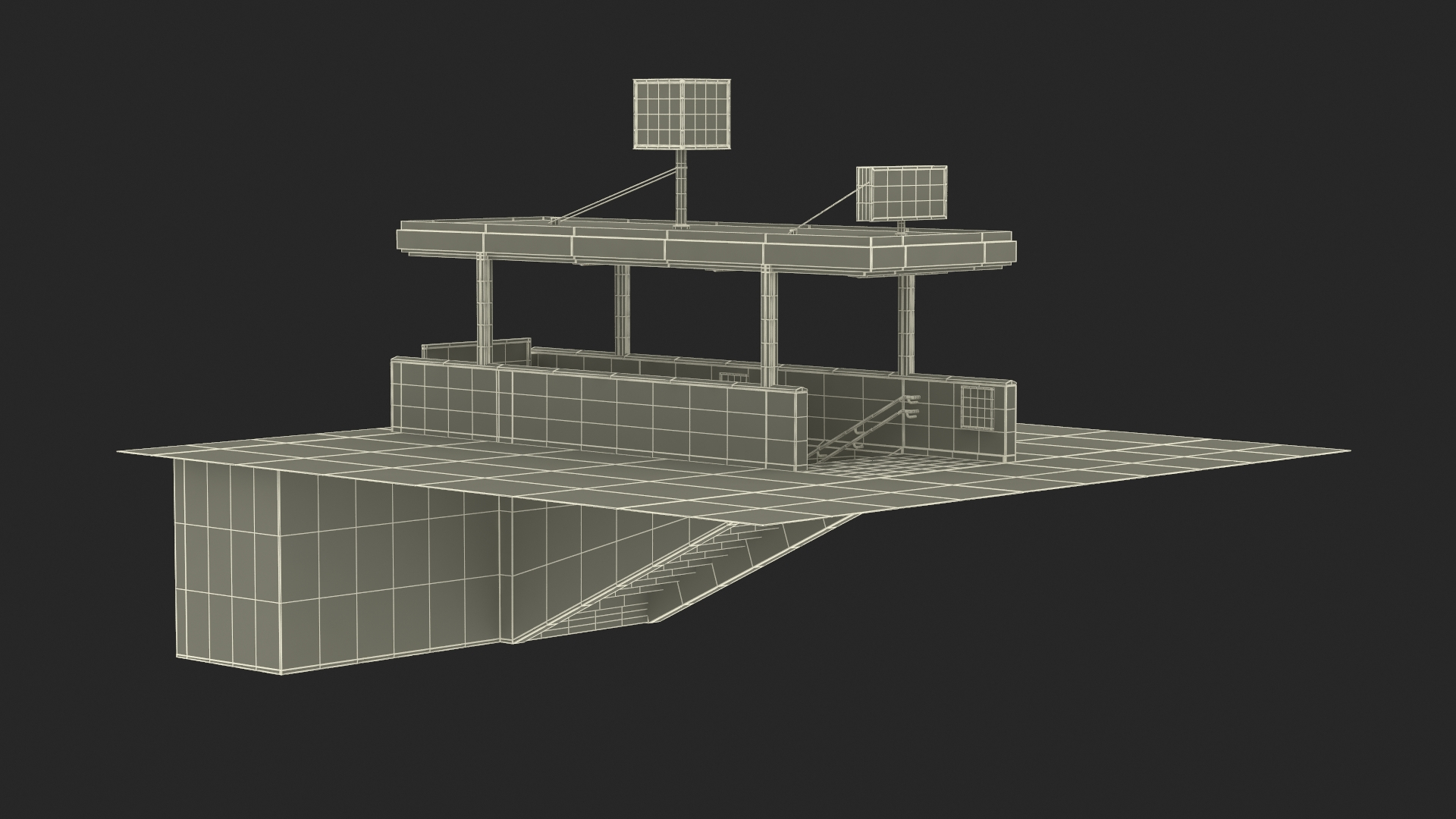 3D Modern Subway Entry Model - TurboSquid 2280742