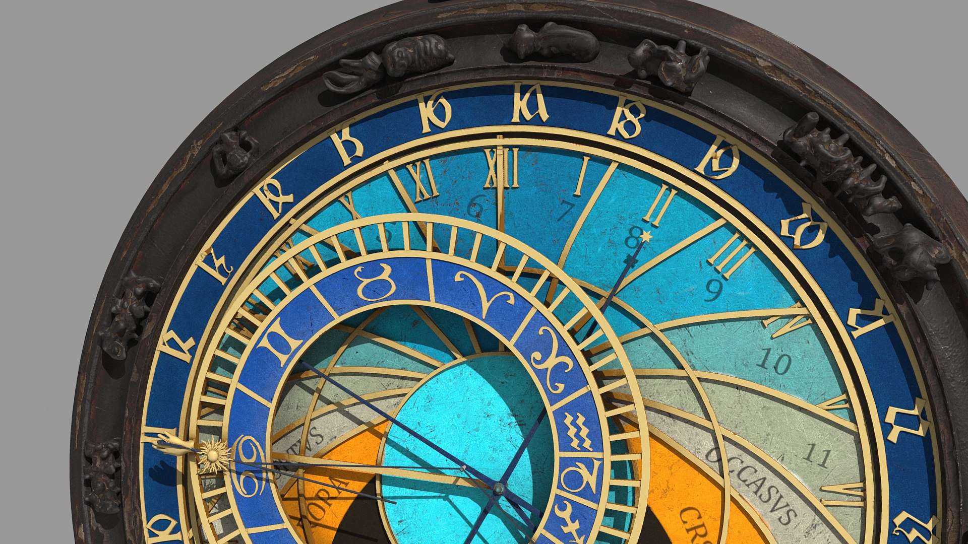 3D Model Astronomical Horologe Prague - TurboSquid 1588380