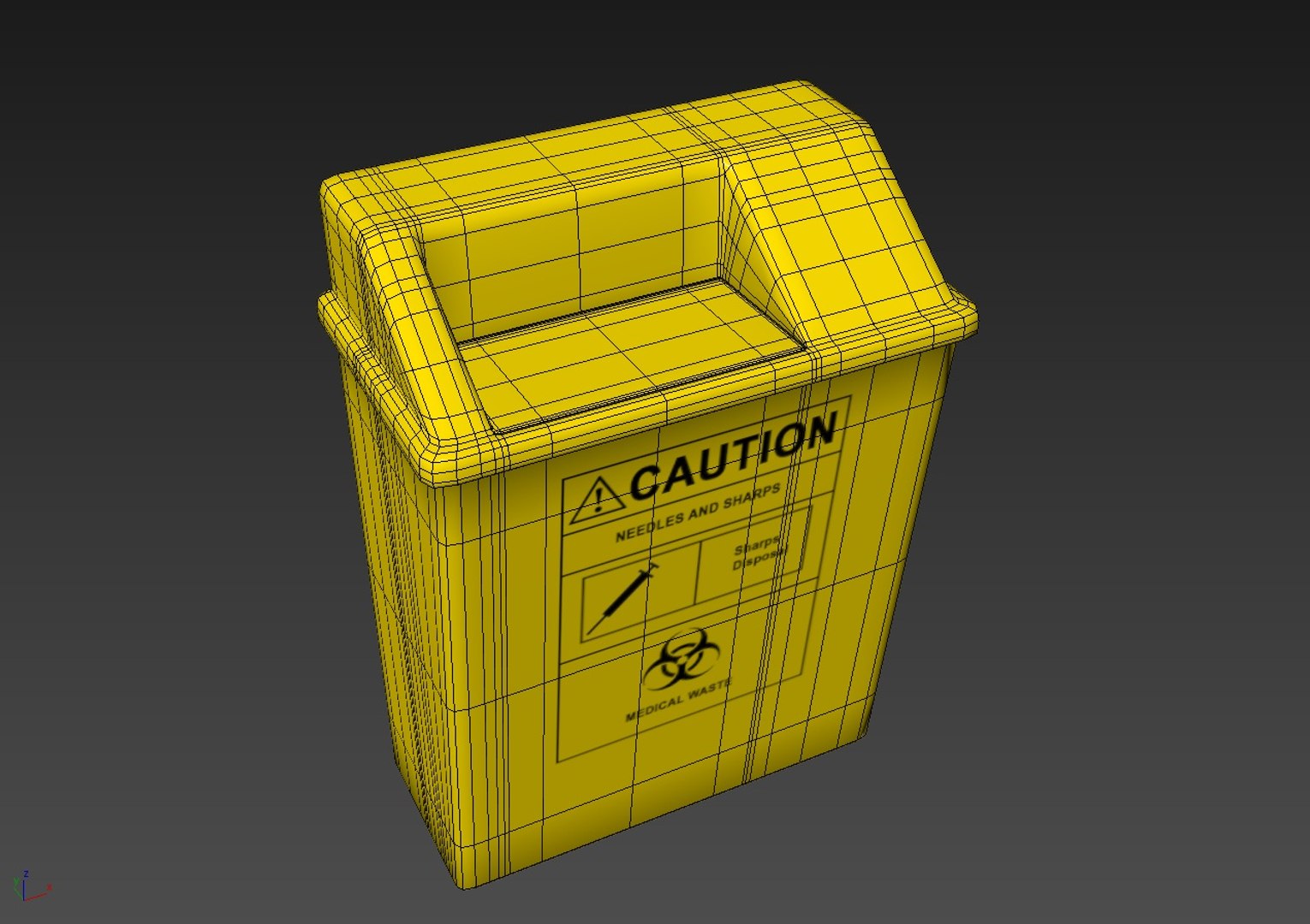Medical sharps container 3D model - TurboSquid 1659223