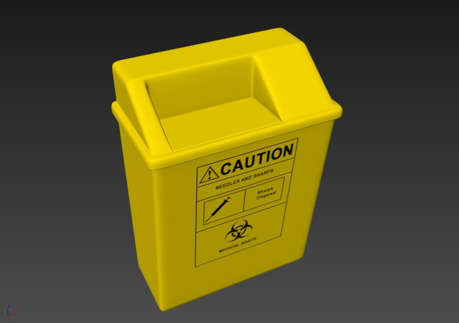 Medical sharps container 3D model - TurboSquid 1659223