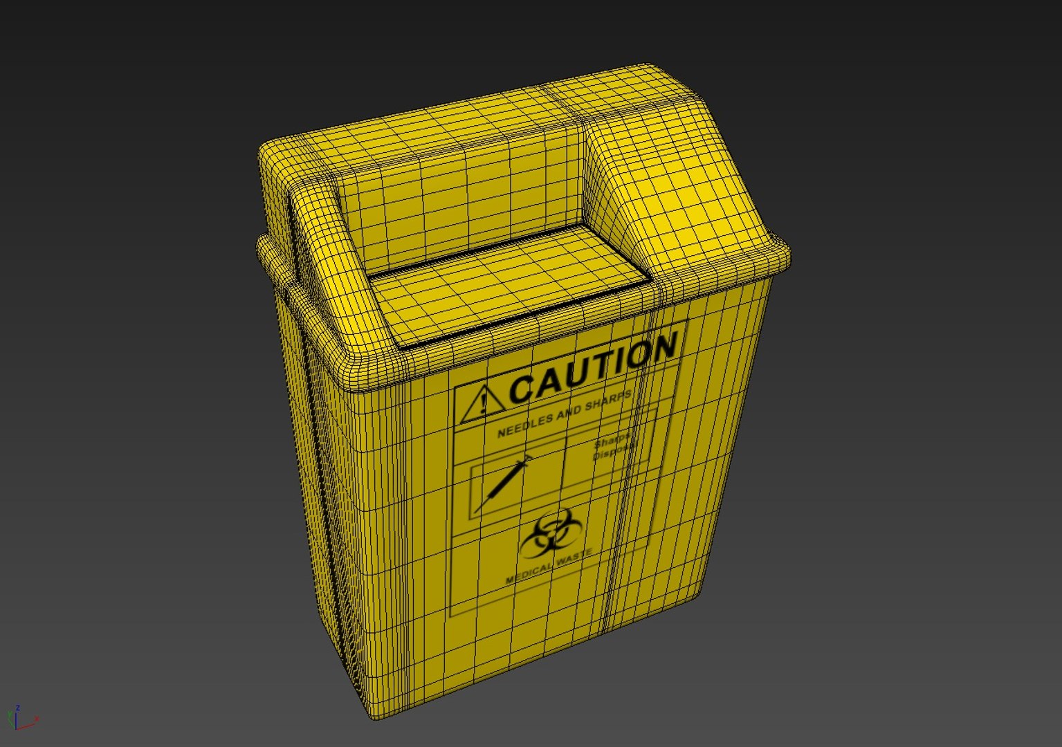 Medical sharps container 3D model - TurboSquid 1659223