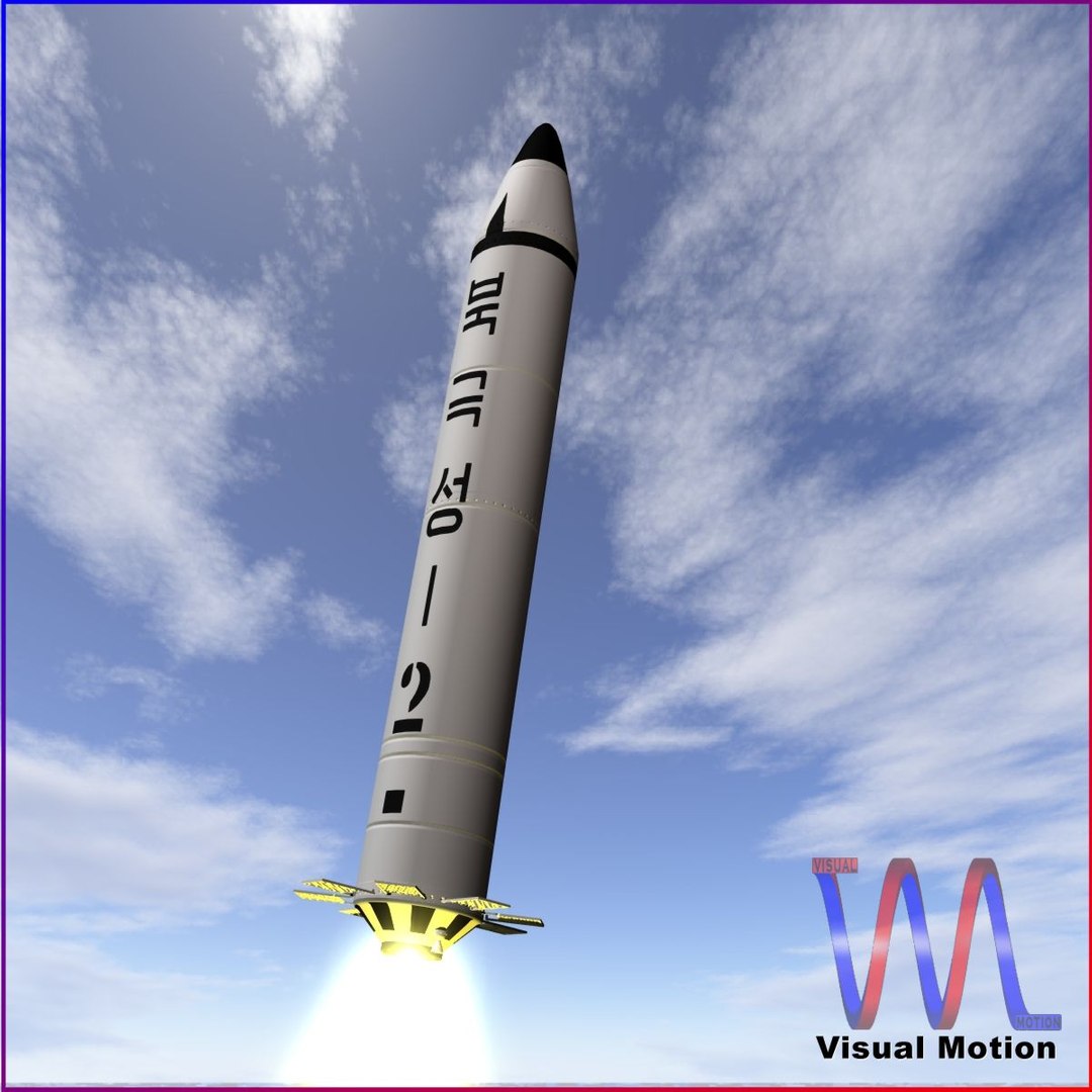 3d Model North Pukguksong-2 Missile